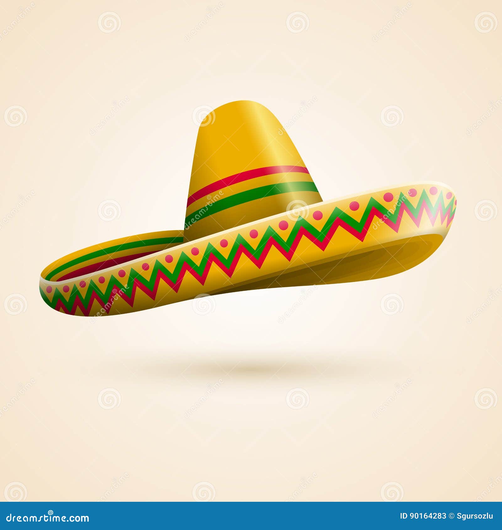 Cinco de Mayo hat stock vector. Illustration of mexico - 90164283