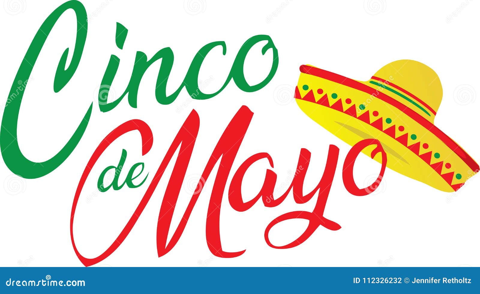 Cinco De Mayo Logo with Sombrero Stock Illustration - Illustration of ...