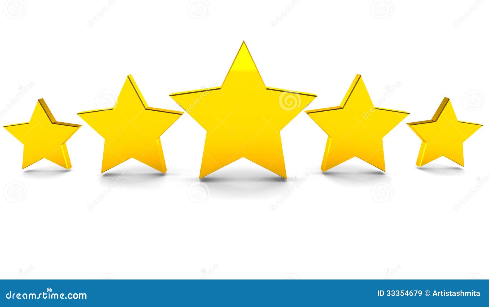 Cinco estrellas stock de ilustración. Ilustración de completo - 33354679