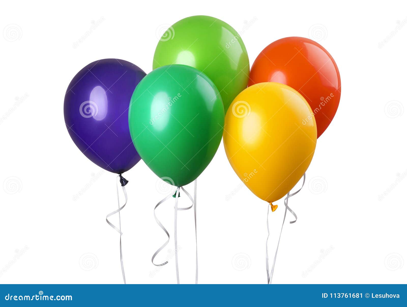 Cinco globos stock de ilustración. Ilustración de sorpresa - 113761681