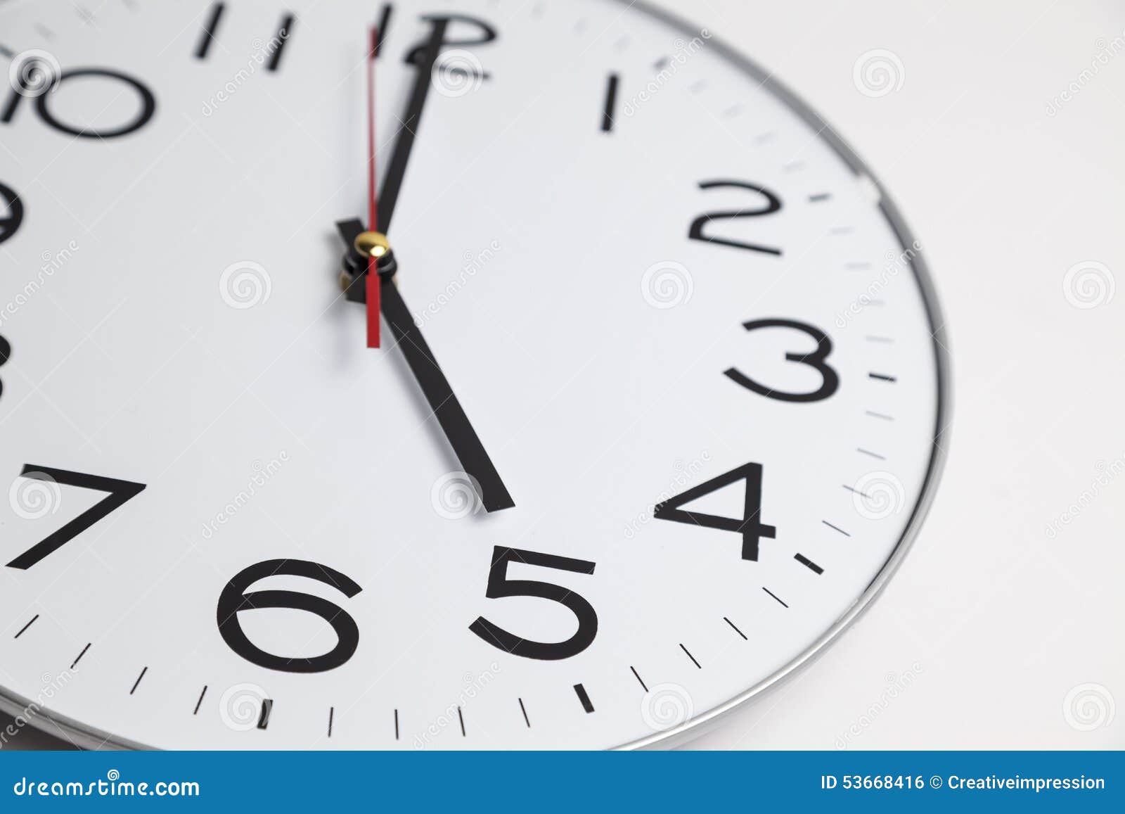 Cinco horas foto de stock. Imagem de posicione, overtime - 53668416