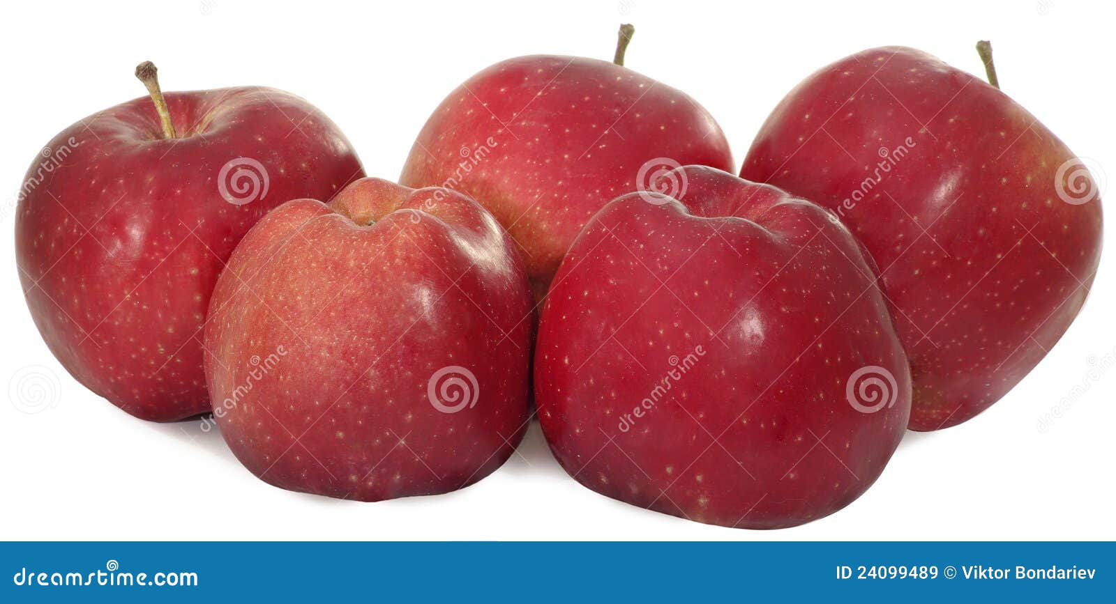 Cinco manzanas imagen de archivo. Imagen de frente, grupo - 24099489