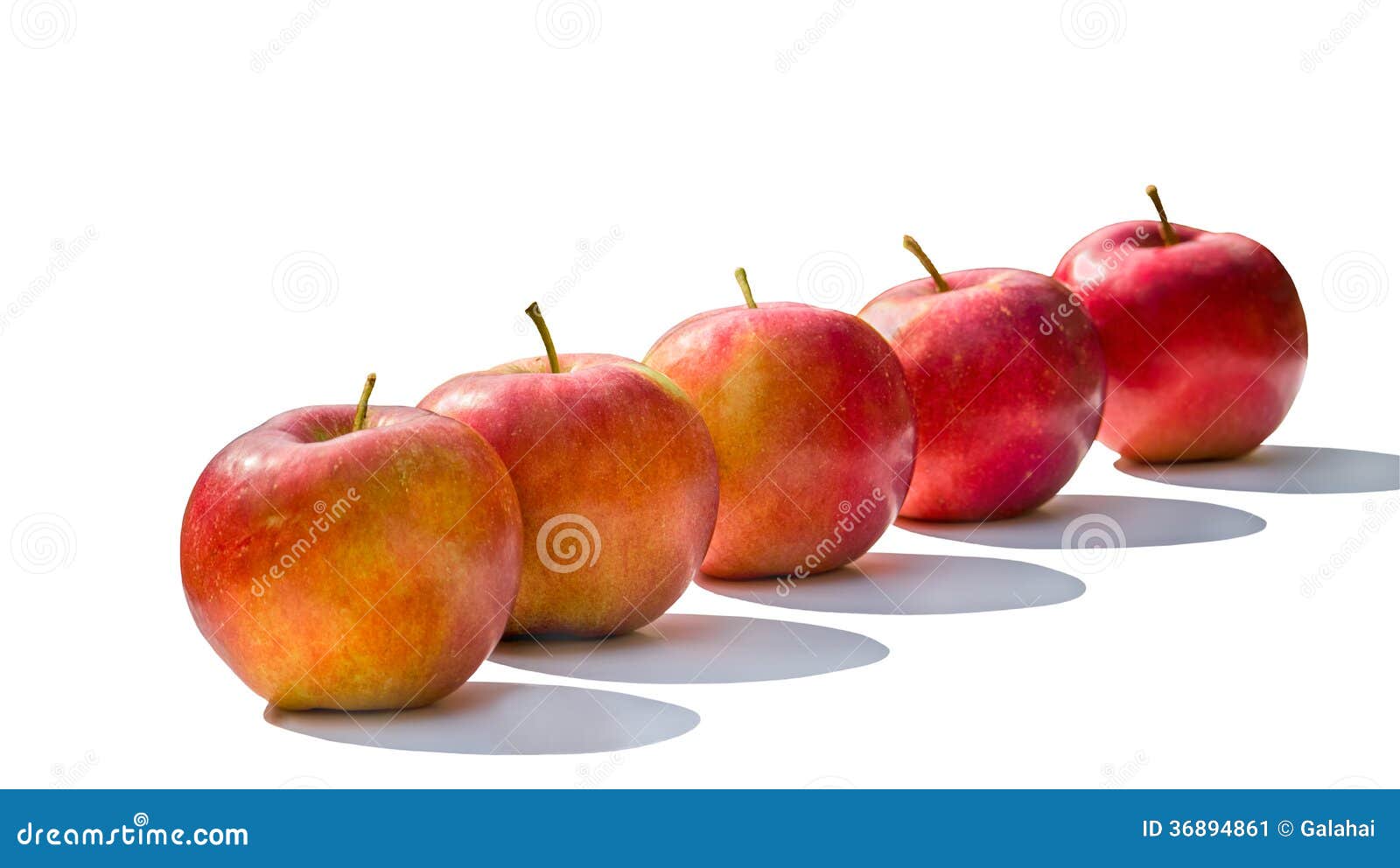 Cinco Manzanas Rojas En El Fondo Blanco Fotos De Stock - Descarga 51 ...