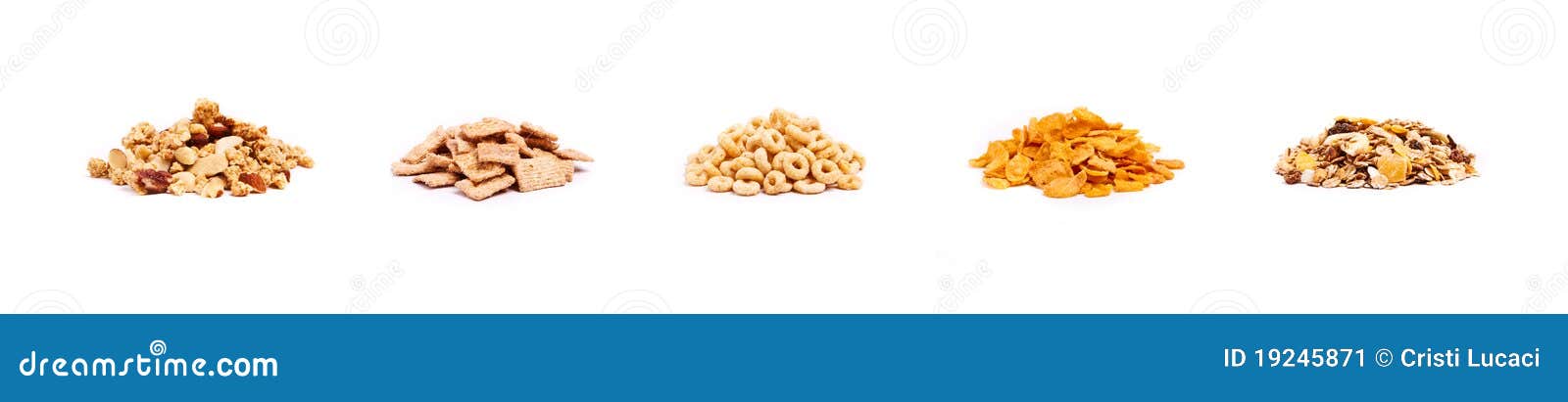 Cinco tipos de cereais imagem de stock. Imagem de grupo - 19245871