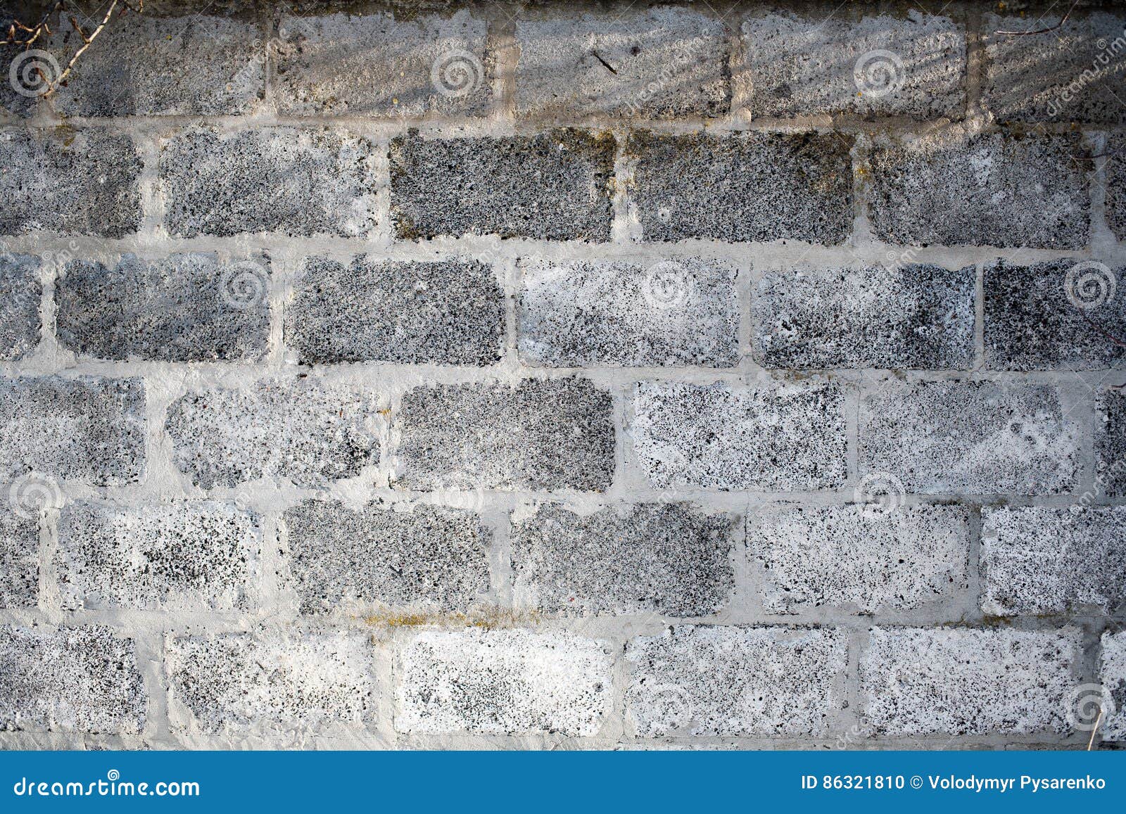 A Cinder Block Wall Background Stock Photo - Image of cinder ...
