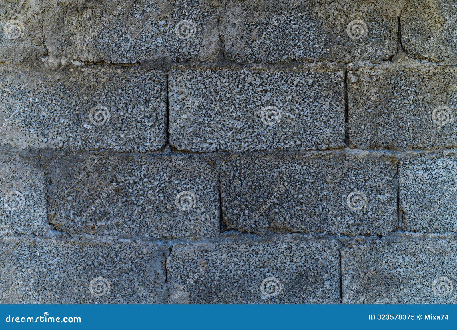 Cinder Block Wall Background Texture Stock Image - Image of rough ...