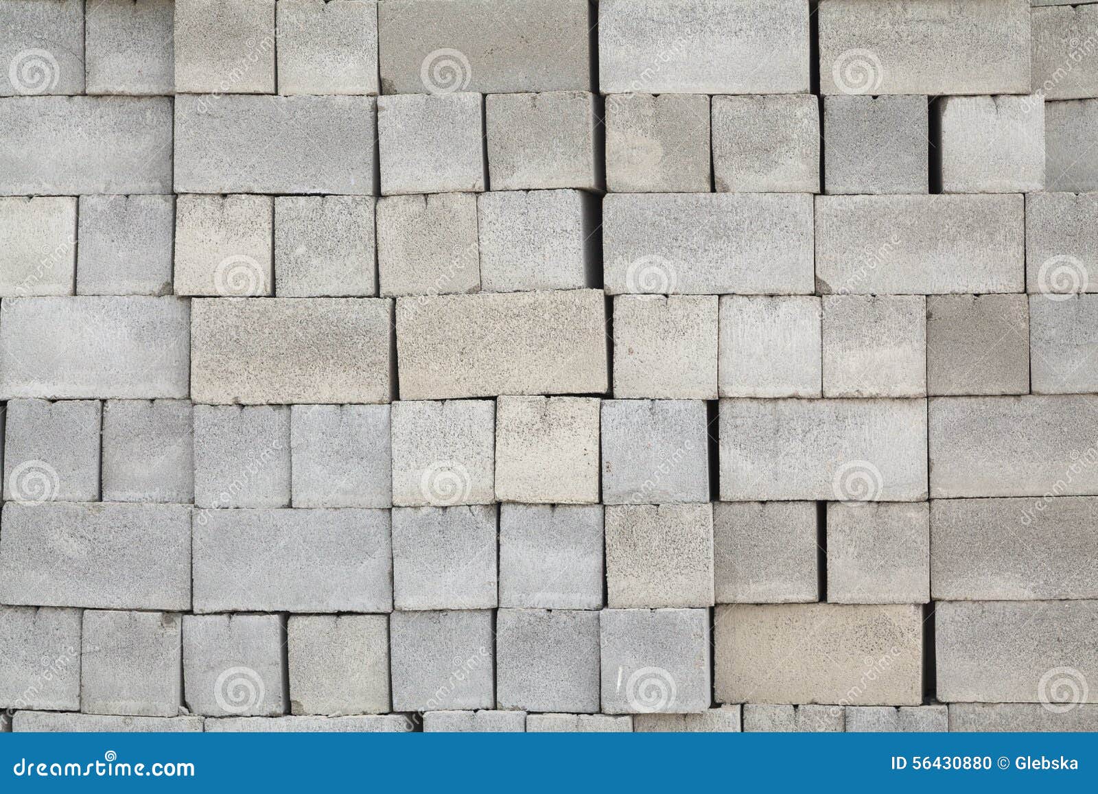 Cinder blocks stacked rows stock photo. Image of side - 56430880