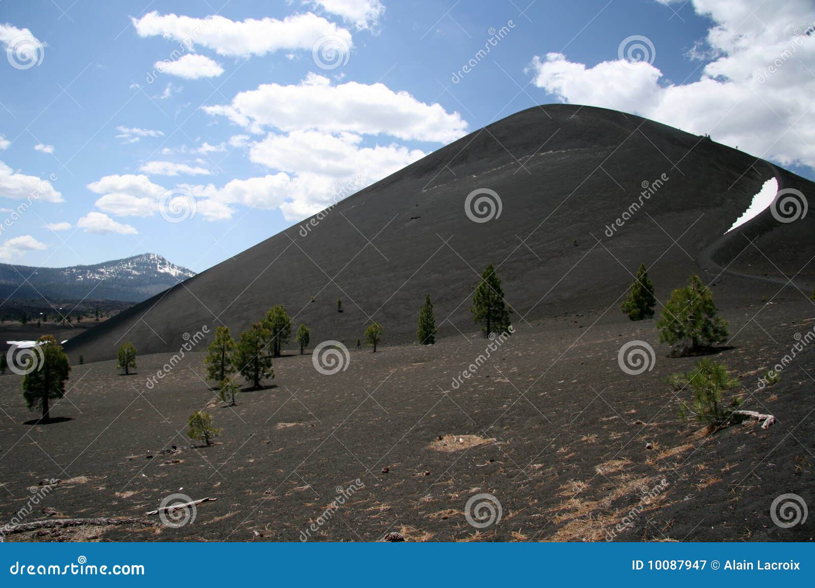 Cinder cone stock image. Image of ashes, erupt, cloudy - 10087947