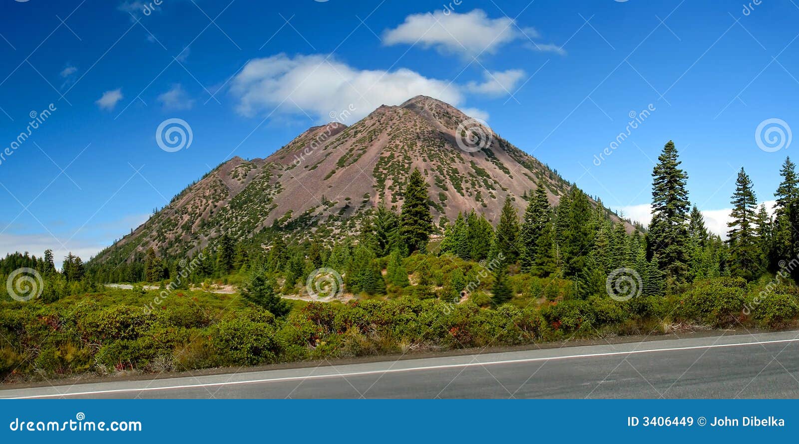Cinder Cone stock image. Image of mountain, black, pumice - 3406449