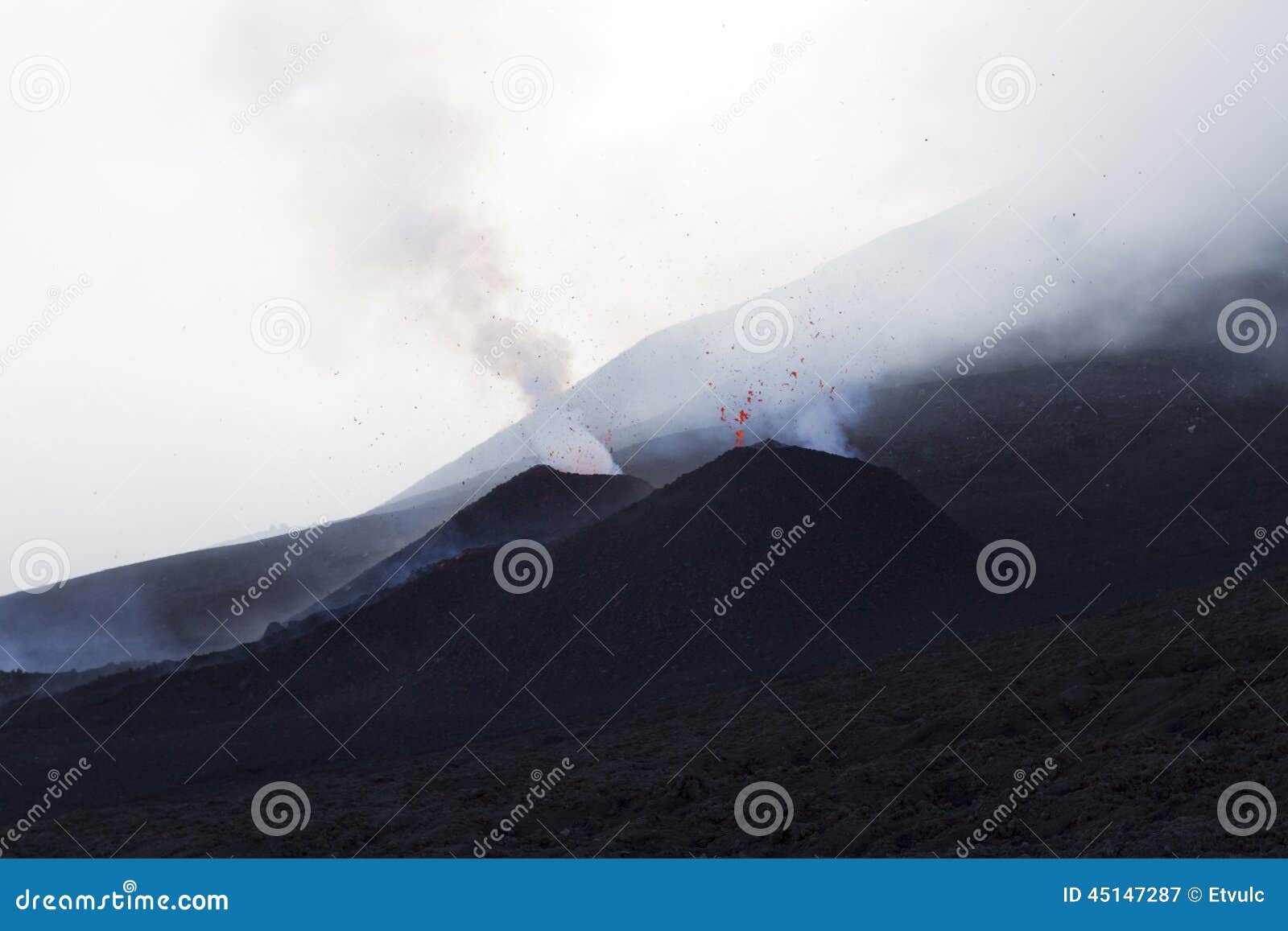 Cinder Cone stock image. Image of activity, eruption - 45147287