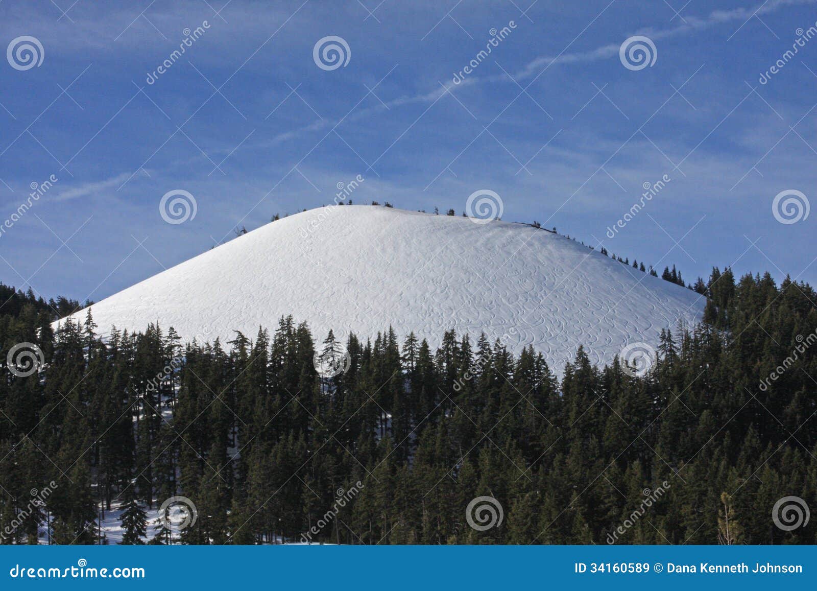 Cinder Cone at Mount Bachelor Stock Image - Image of resort, igneous ...
