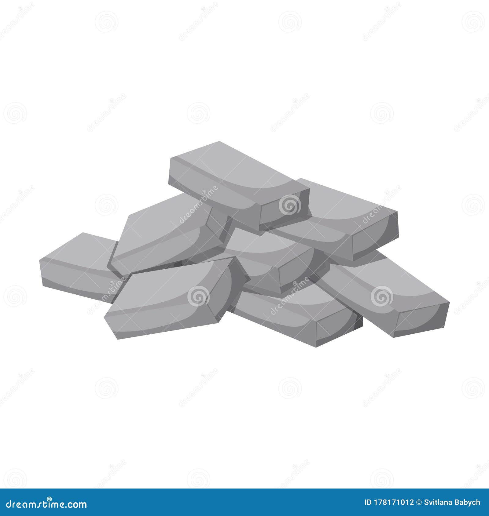 Cinderblock Vector Icon.Cartoon Vector Icon Isolated on White ...