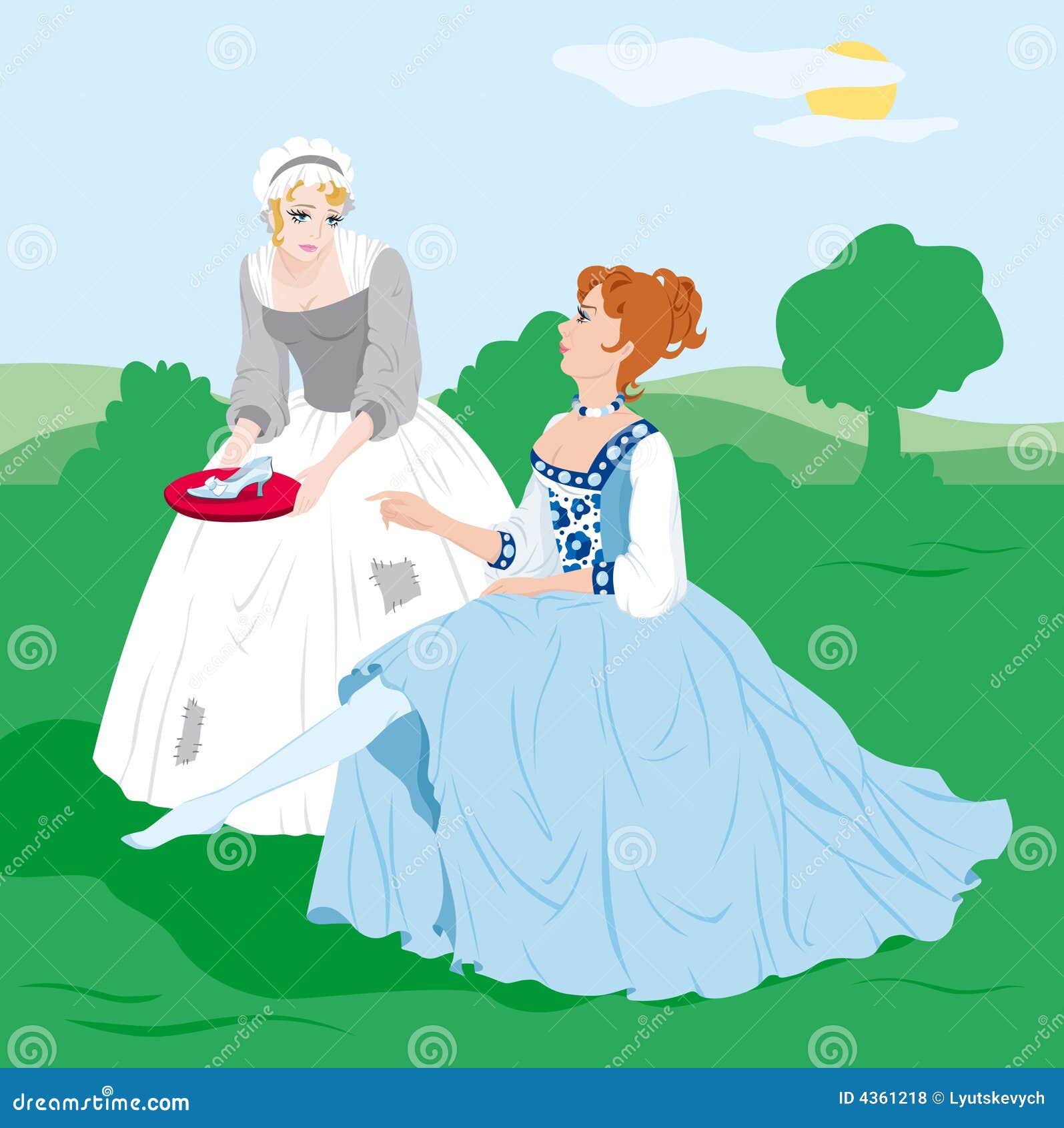 Cinderella stock vector. Illustration of blonde, magic - 4361218