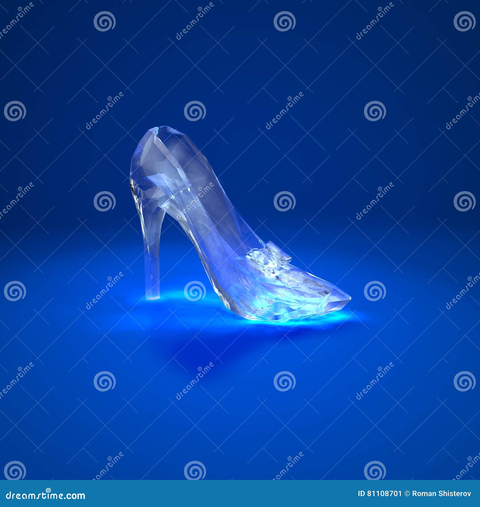 Cinderella crystal slipper stock illustration. Illustration of heels ...