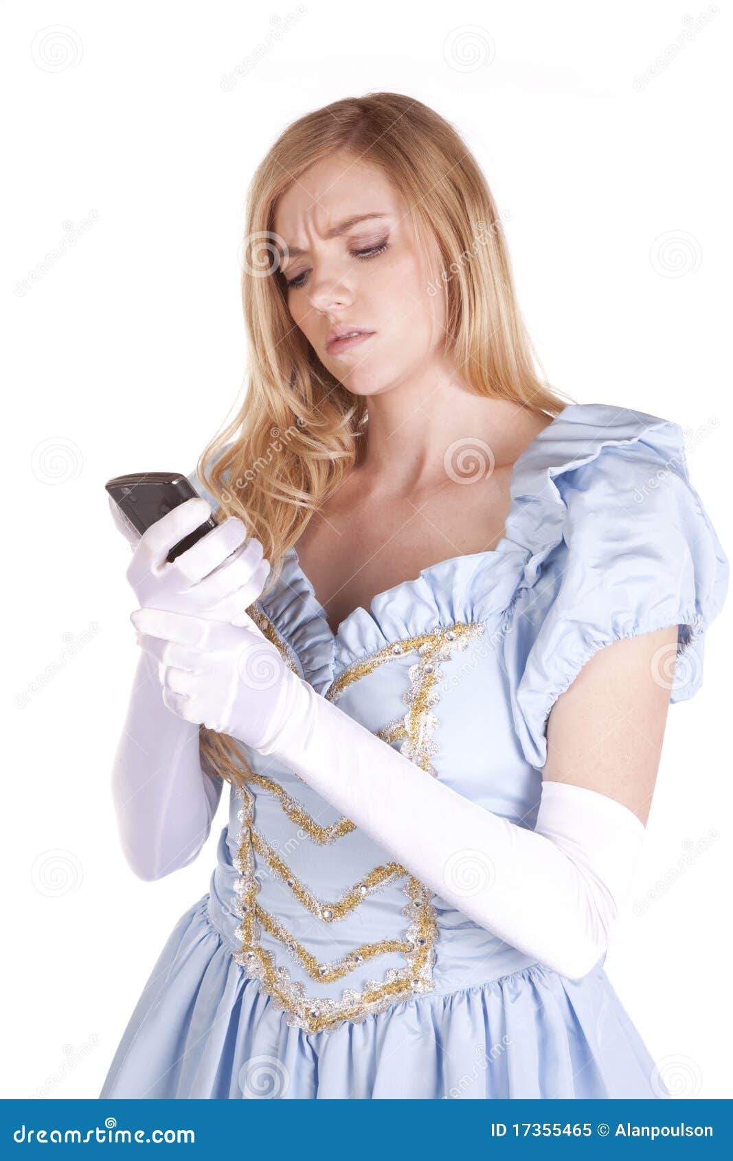 Cinderella phone stock image. Image of dress, blonde - 17355465