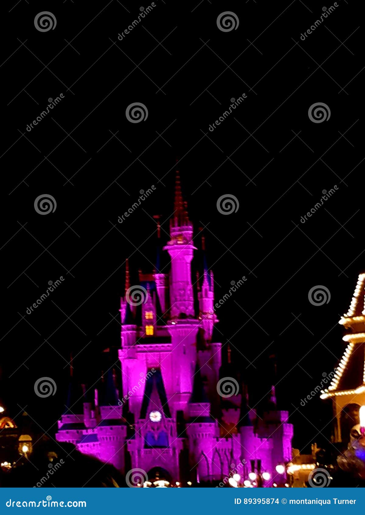 Cinderella& X27;s Castle & X28;in Purple& X29; Editorial Stock Image ...