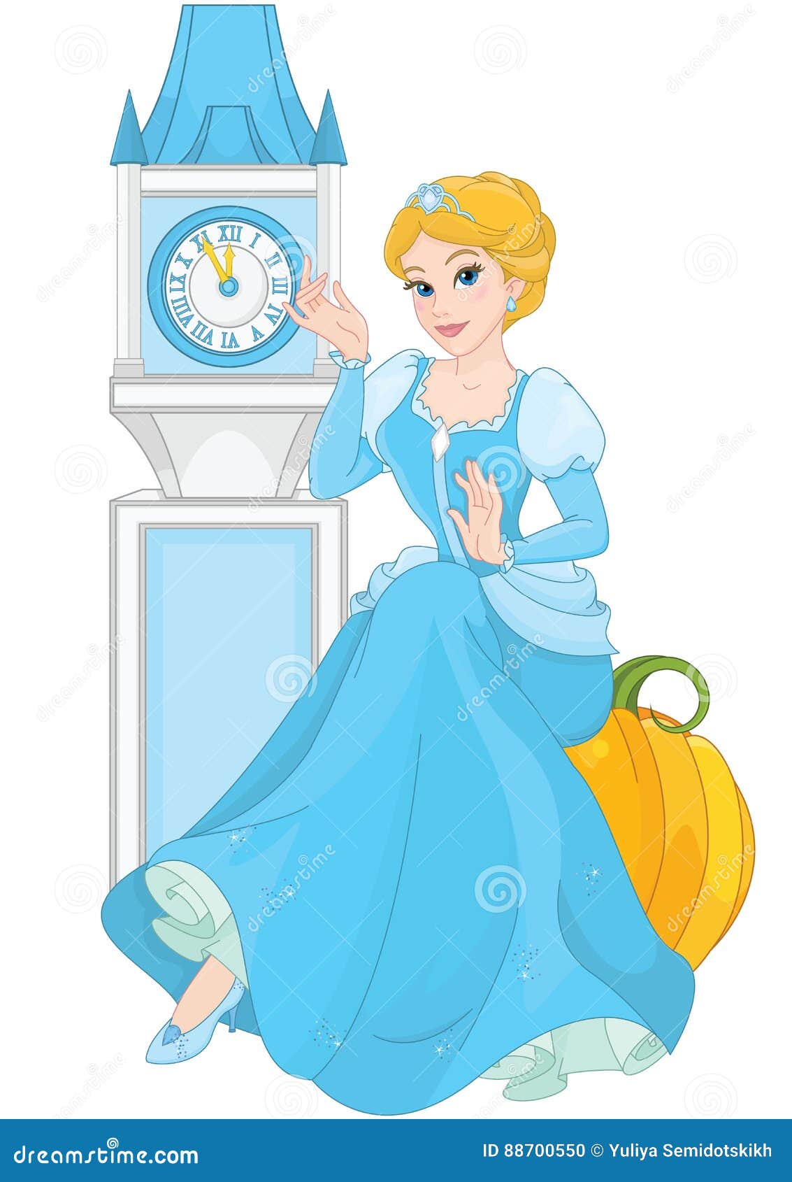 Cute Cinderella Cartoon Vector | CartoonDealer.com #67571607
