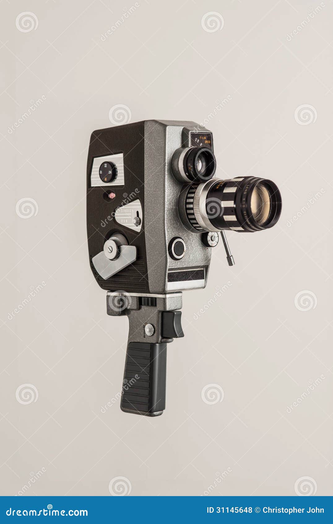 Cine camera stock photo. Image of handheld, isolated - 31145648