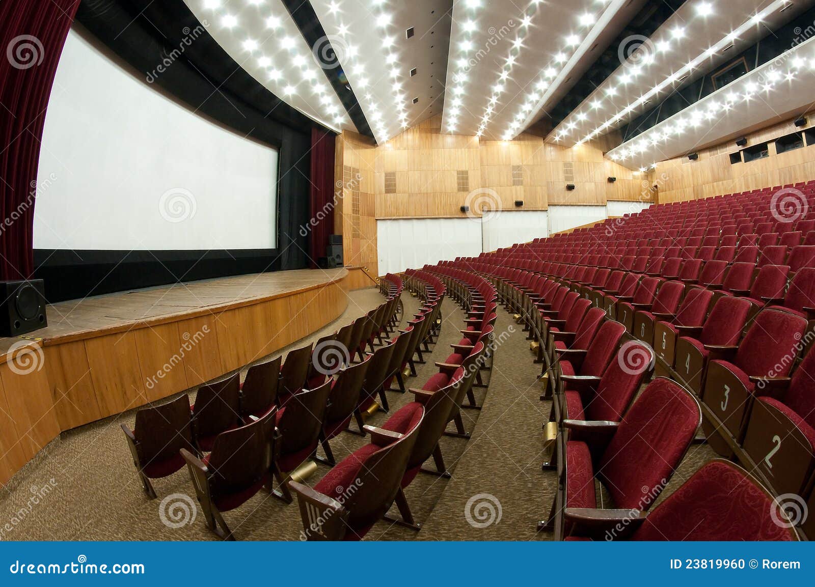 Cinema stock photo. Image of scene, room, event, ceiling - 23819960