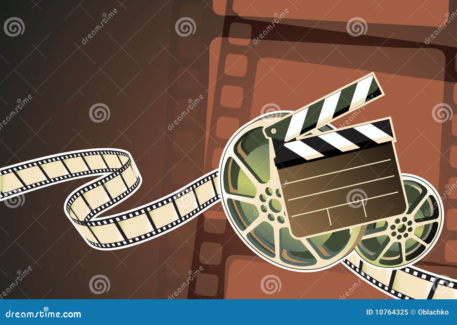 Cinema abstract background stock vector. Illustration of celebration ...