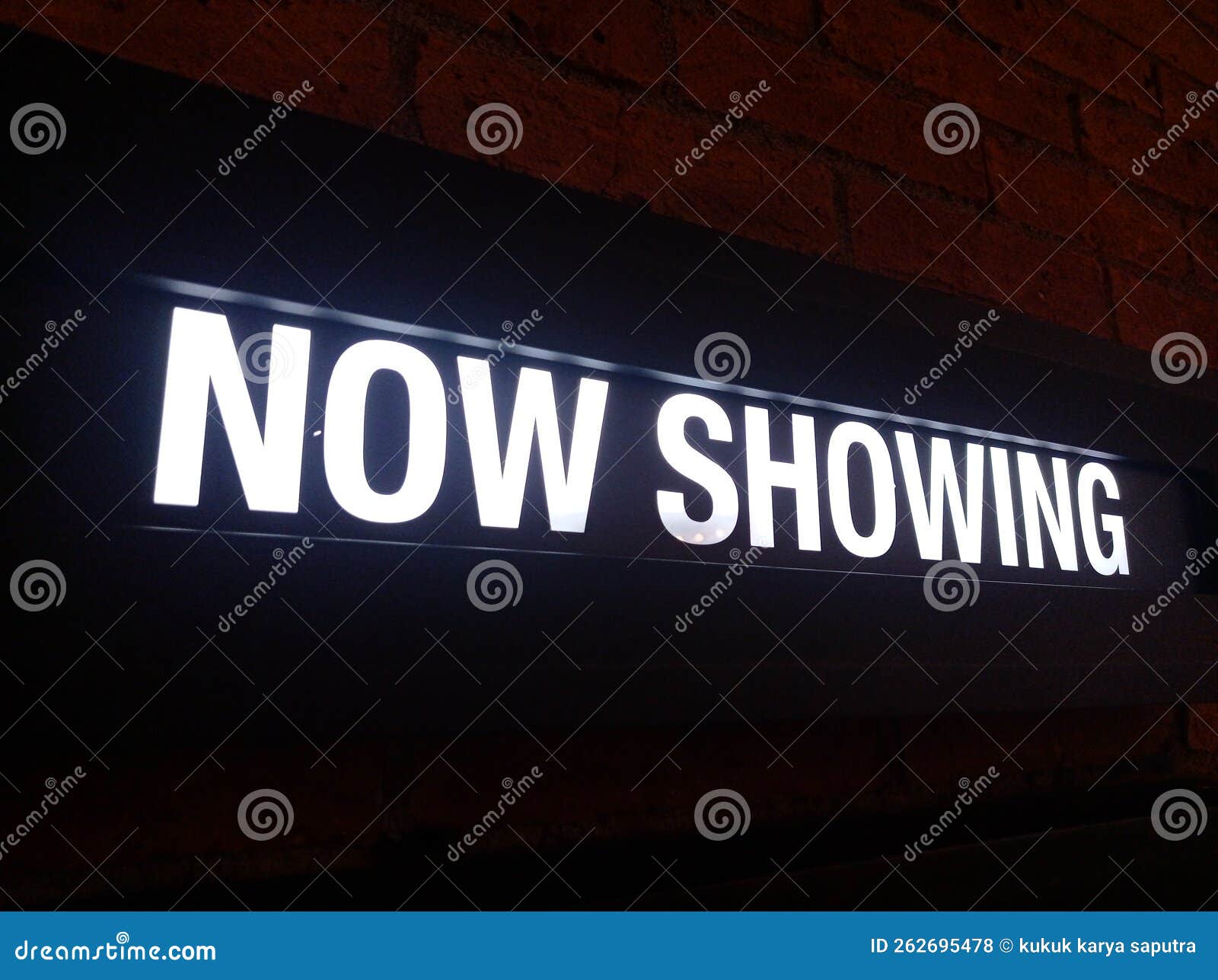 Cinema Cinematic Now Showing Now Showing Stock Photo - Image of show ...