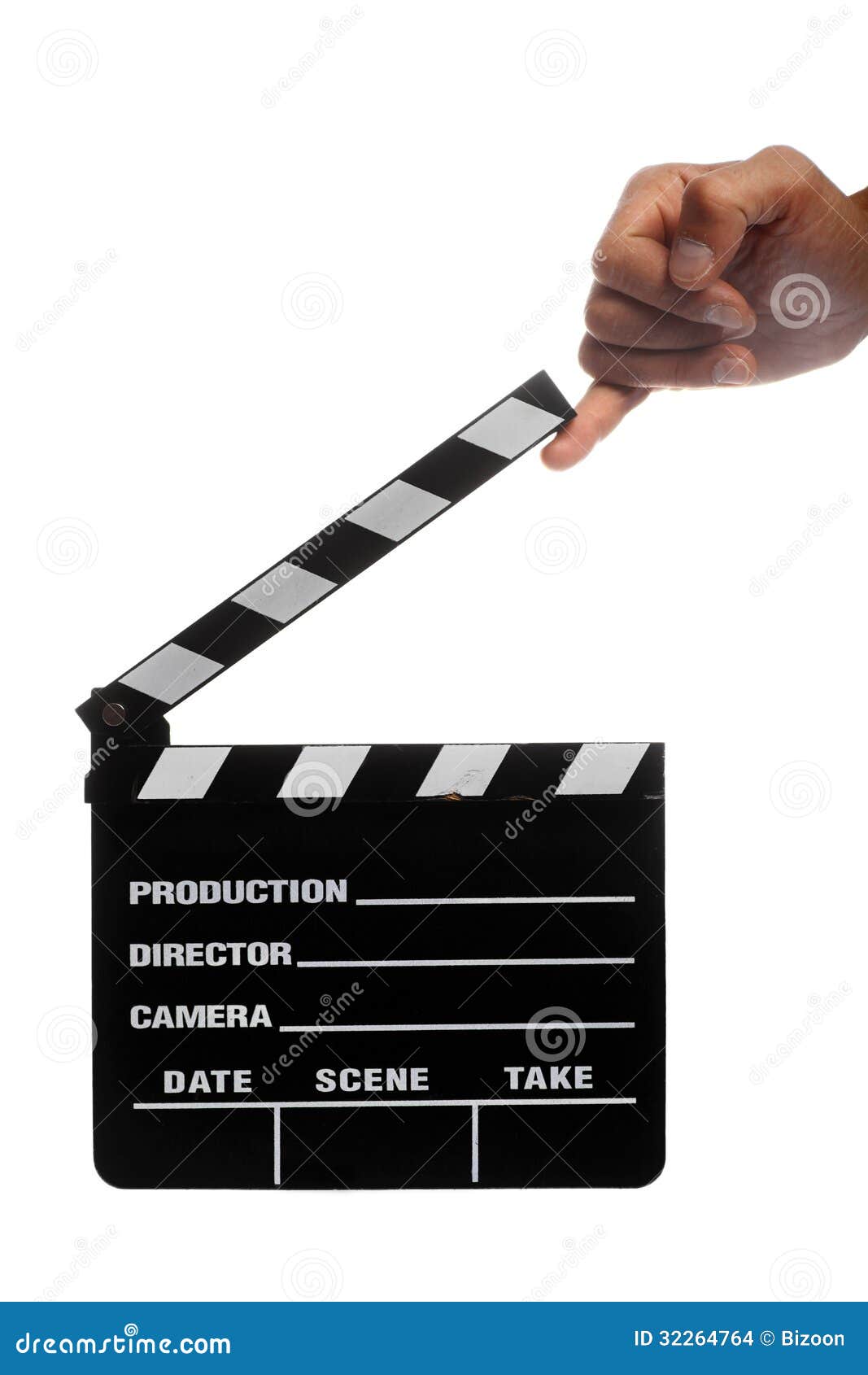Cinema clap stock photo. Image of cinematography, black - 32264764