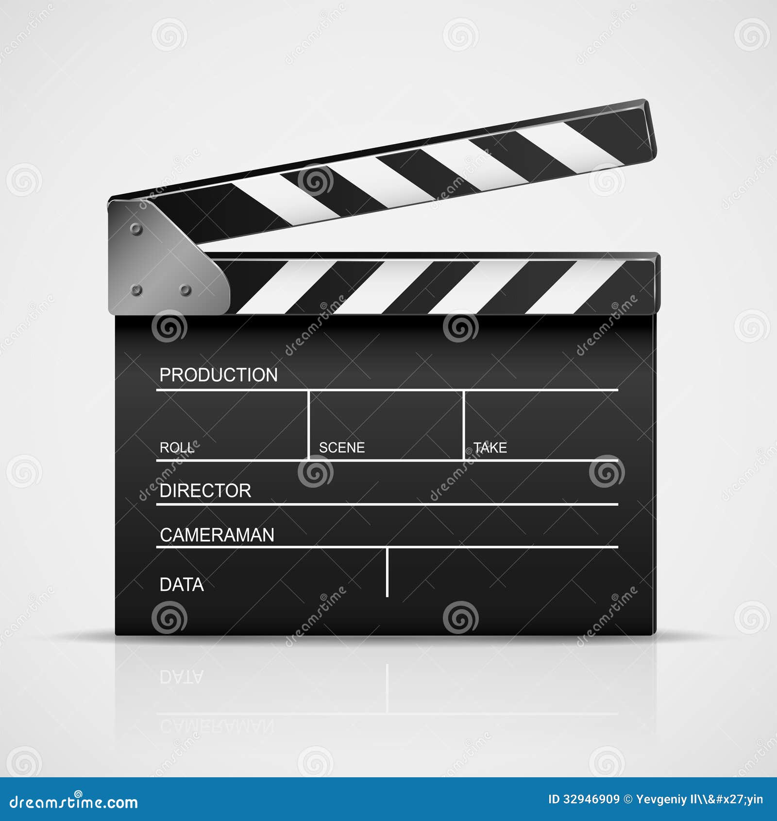 Cinema Clapper Board Vector Illustration | CartoonDealer.com #49757814