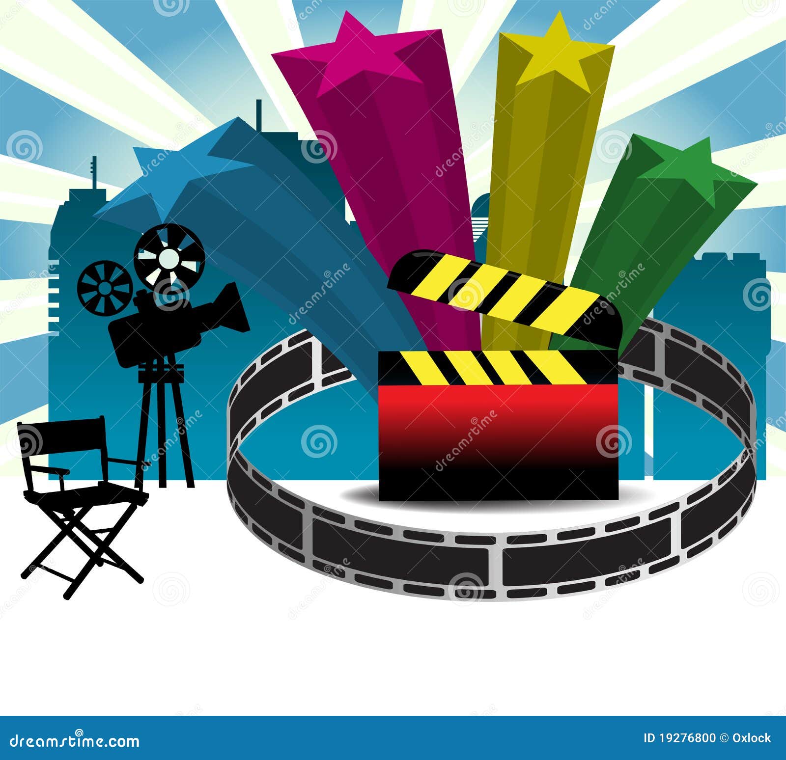 Cinema design stock vector. Illustration of film, cameraman - 19276800