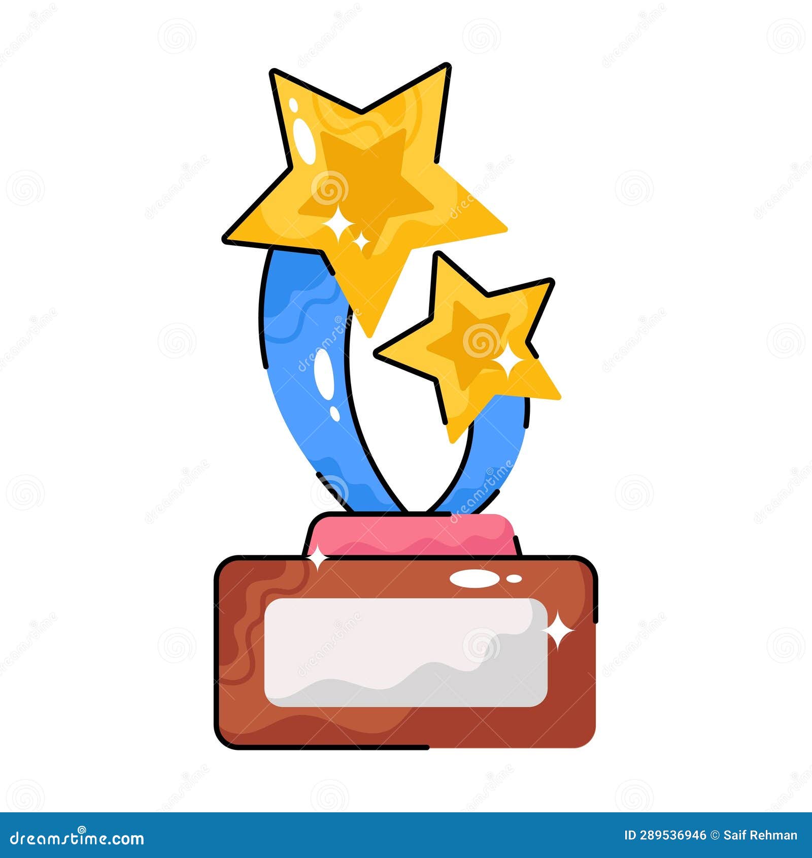 Award Doodle Vector Colorful Sticker. EPS 10 File Stock Illustration ...