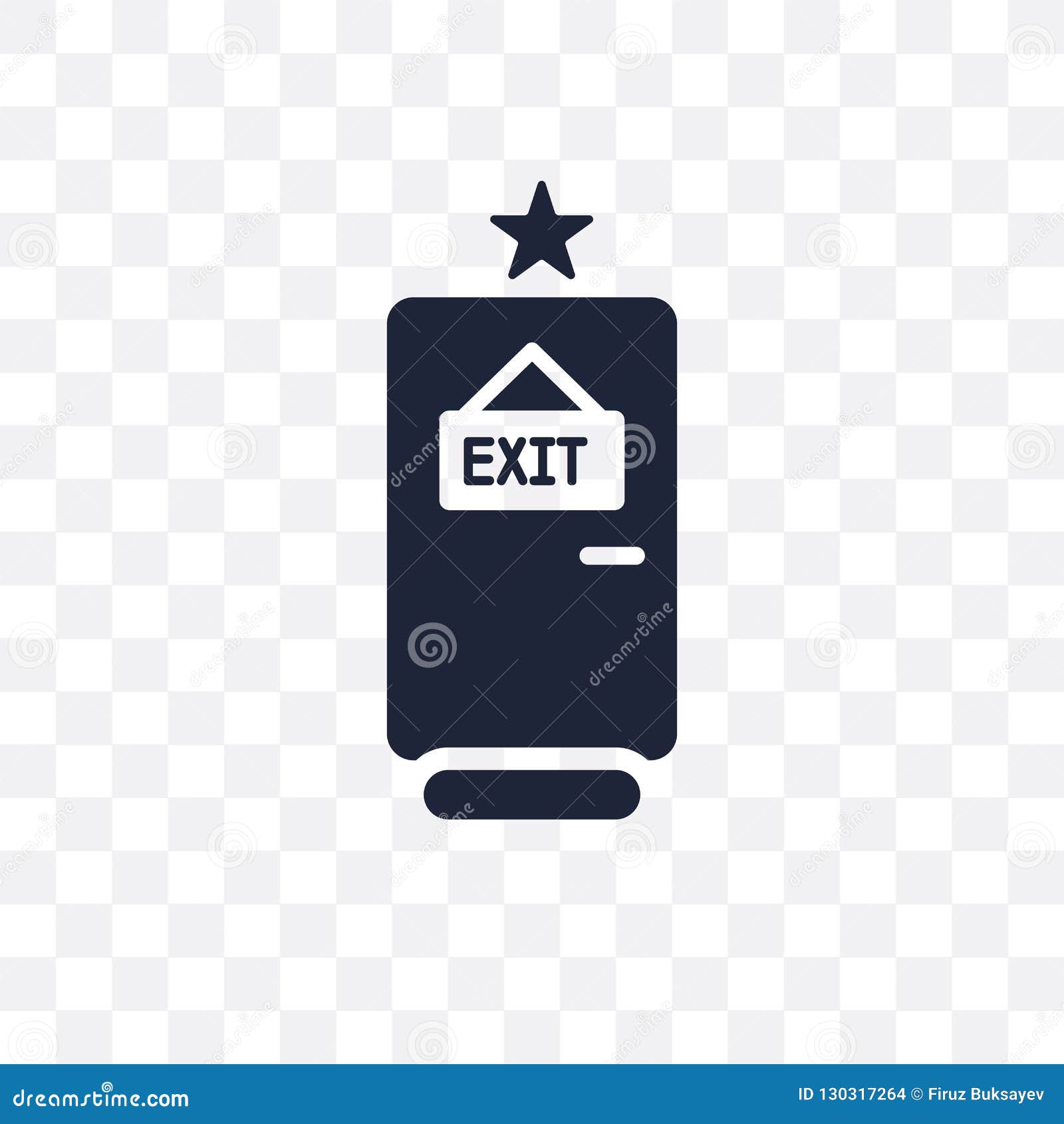 Exit Transparent Icon. Exit Symbol Design From Hotel Collection. Vector ...