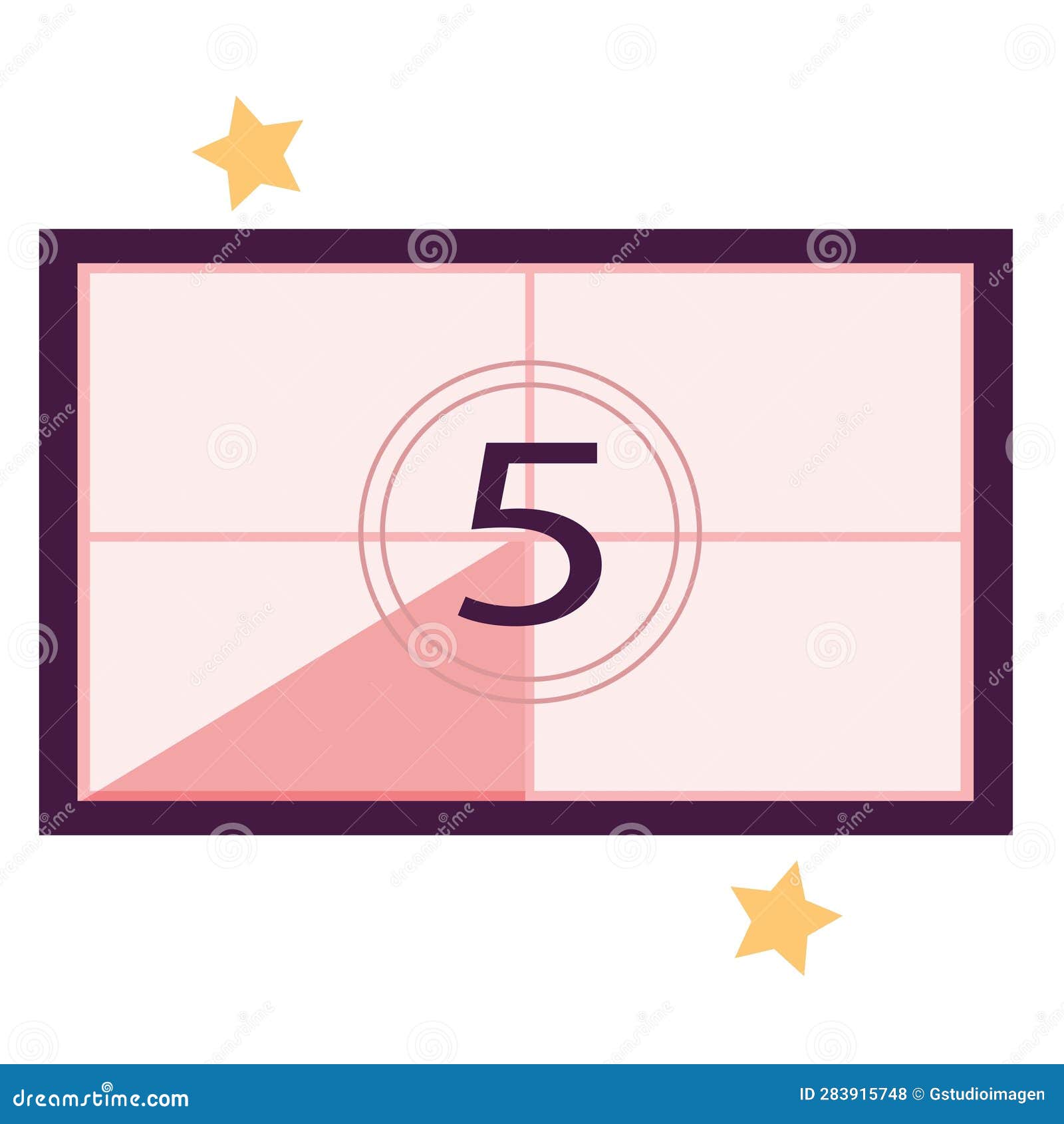 Cinema Film Counter Display Stock Vector - Illustration of count ...