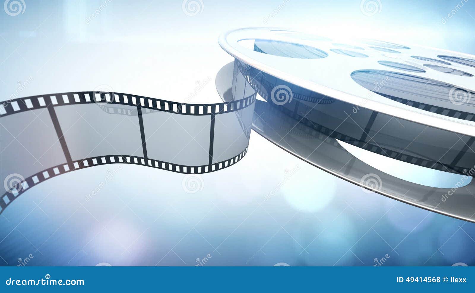 Cinema film reel stock footage. Video of abstract, animation - 49414568