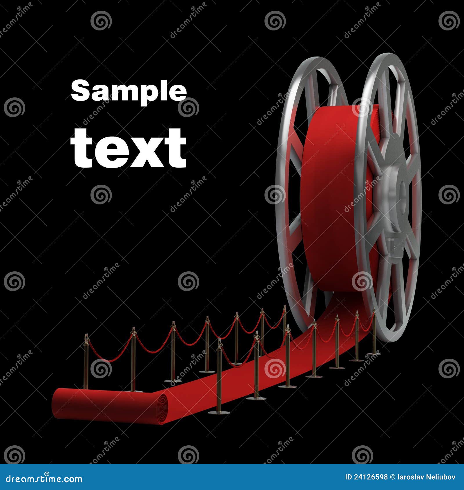 Film Roll Side View Vector Icon On White Background. Flat Vector Film ...