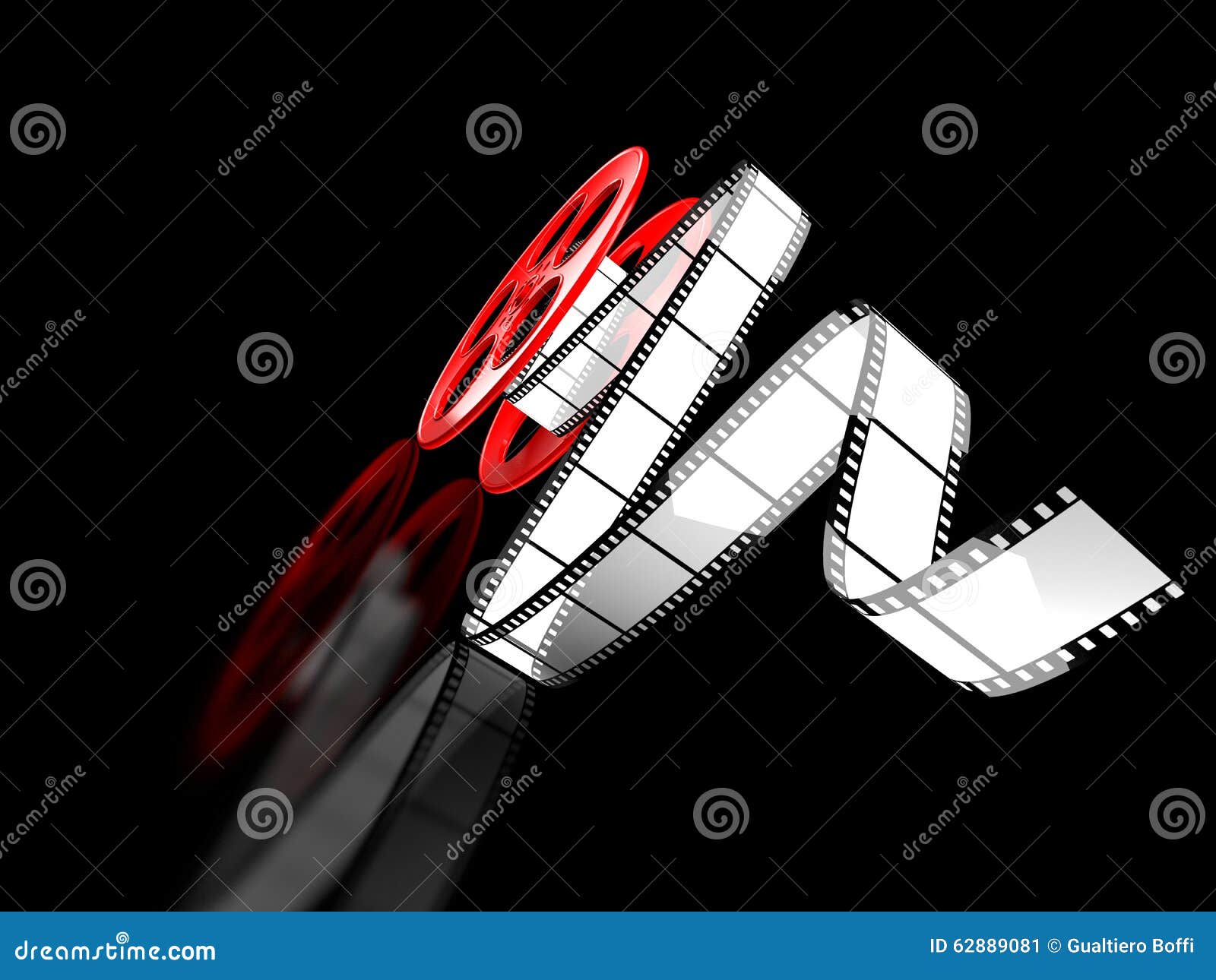 Cinema film roll stock illustration. Illustration of tape - 62889081