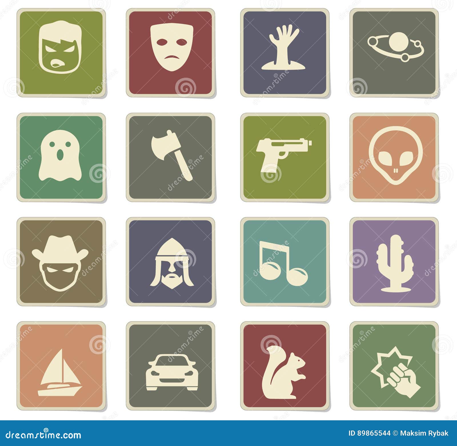 Cinema Genres Set, Crime, Fantasy, Musical, Erotica, Crime, Comedy ...