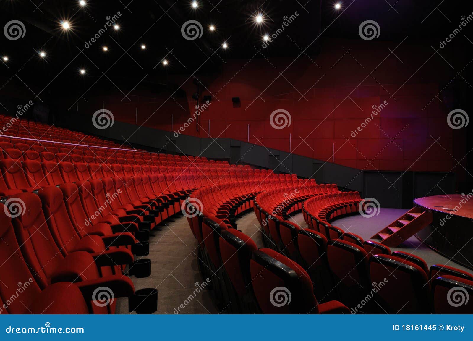 Cinema hall stock image. Image of armchair, auditorium - 18161445