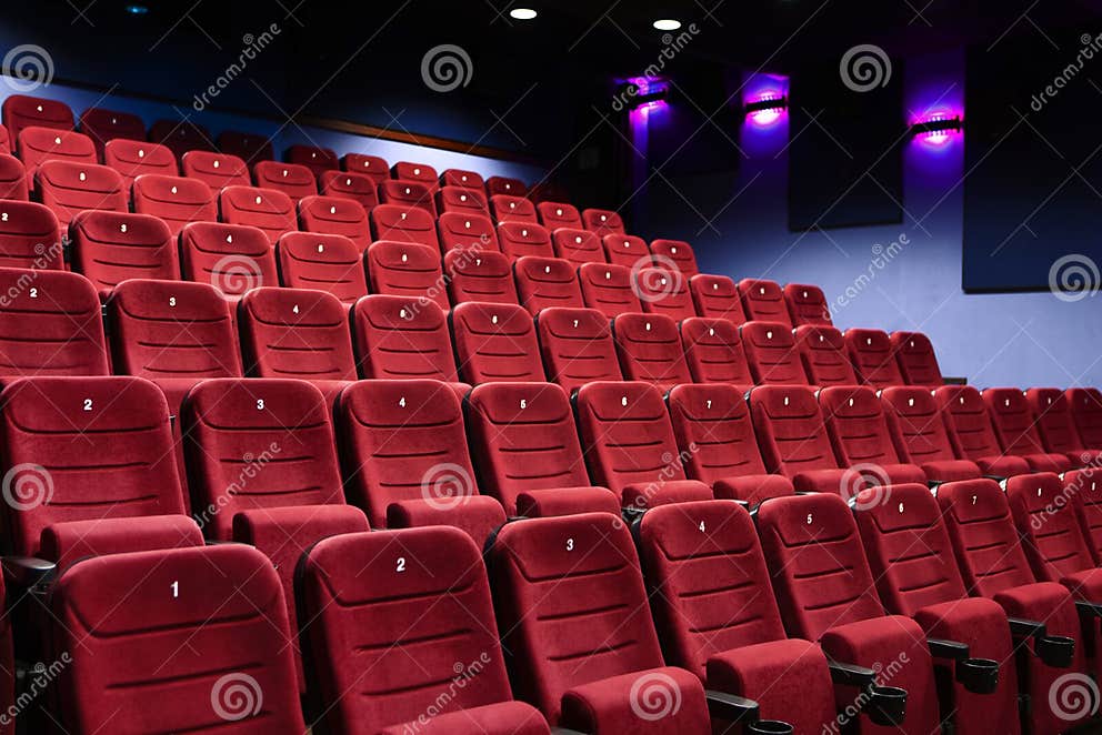 A cinema hall stock image. Image of cinema, indoor, chairs - 24716113
