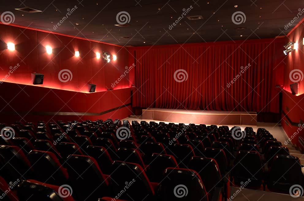In a cinema hall stock photo. Image of screen, armchair - 27443998