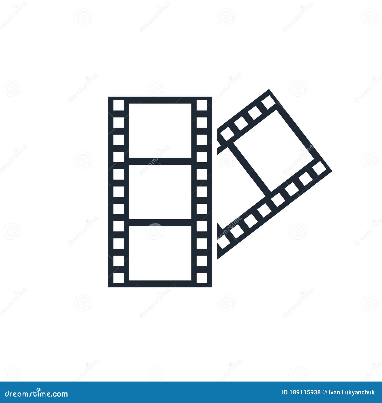 Movie Icon Film Cinema Sign Stock Vector - Illustration of sign ...
