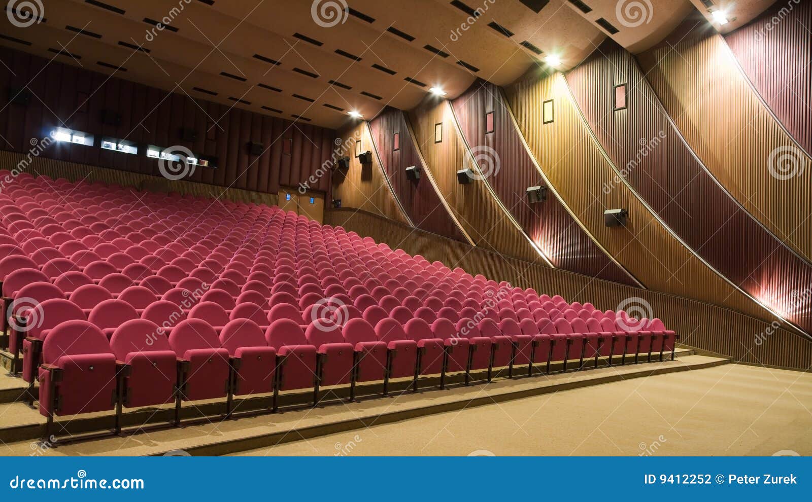 Cinema interior stock photo. Image of movie, modern, scene - 9412252