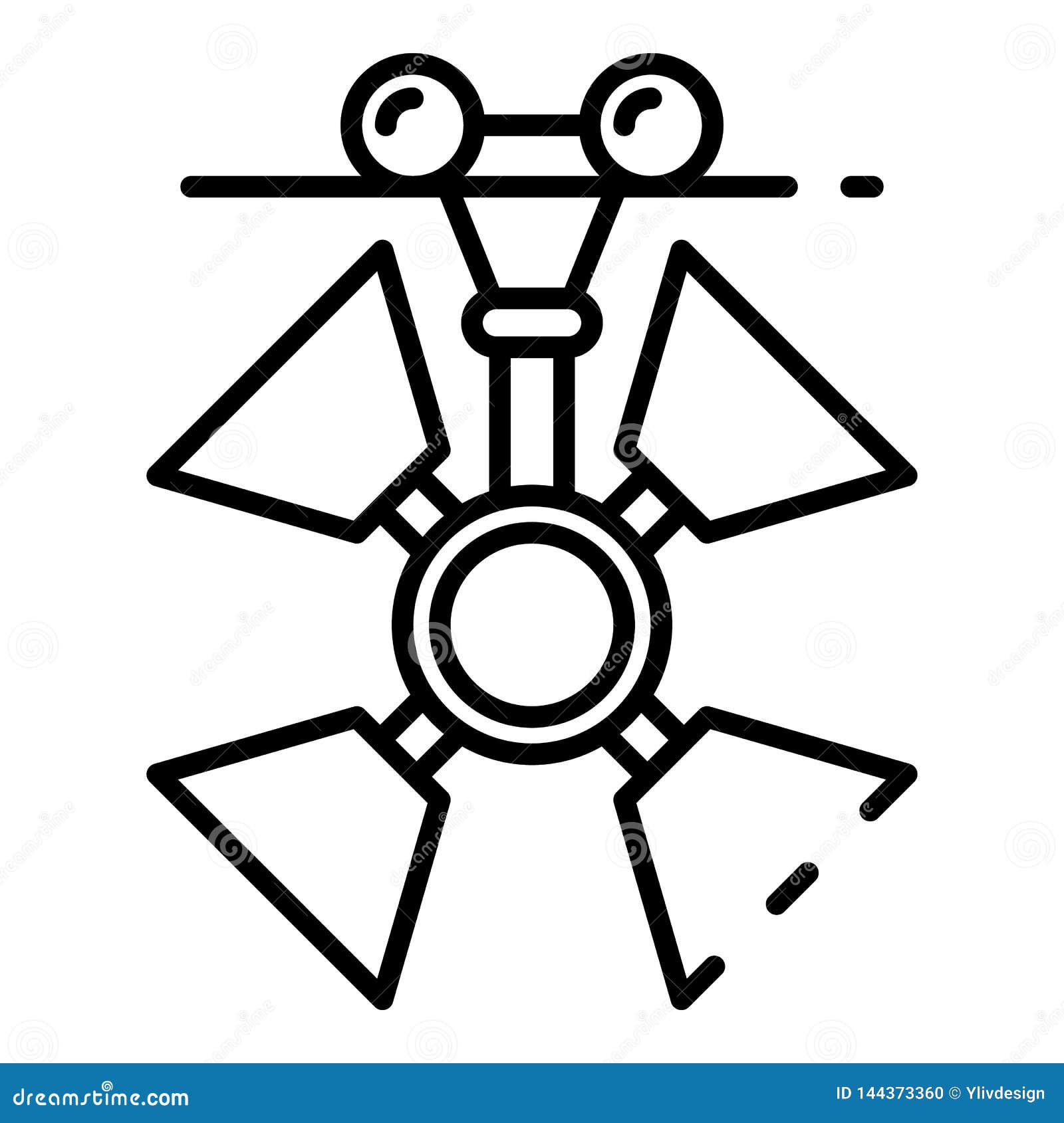 Cinema Light Icon, Outline Style Stock Vector - Illustration of ...