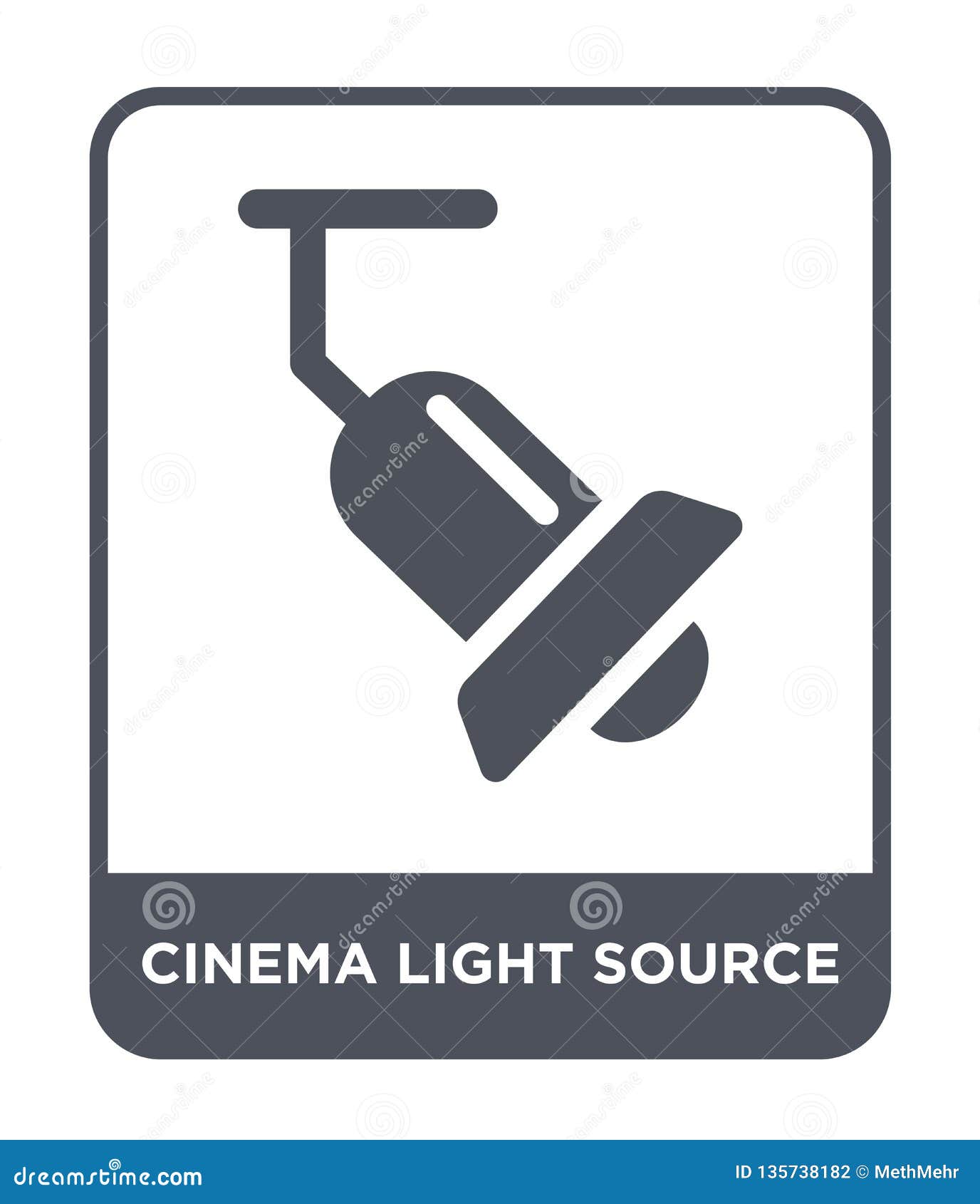 Cinema Light Source Vector Icon Isolated On Transparent Background ...