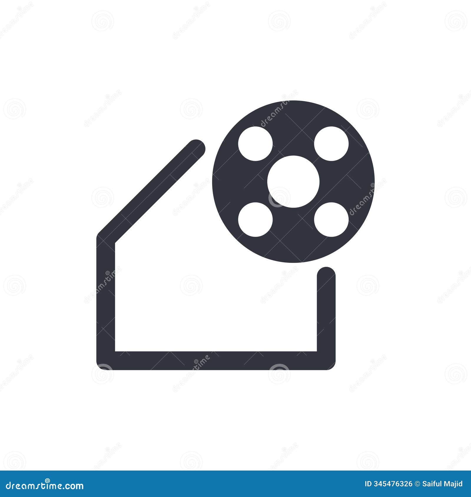 Cinema Logo Vector Template, Creative Film Strip Cinema Logo Design ...