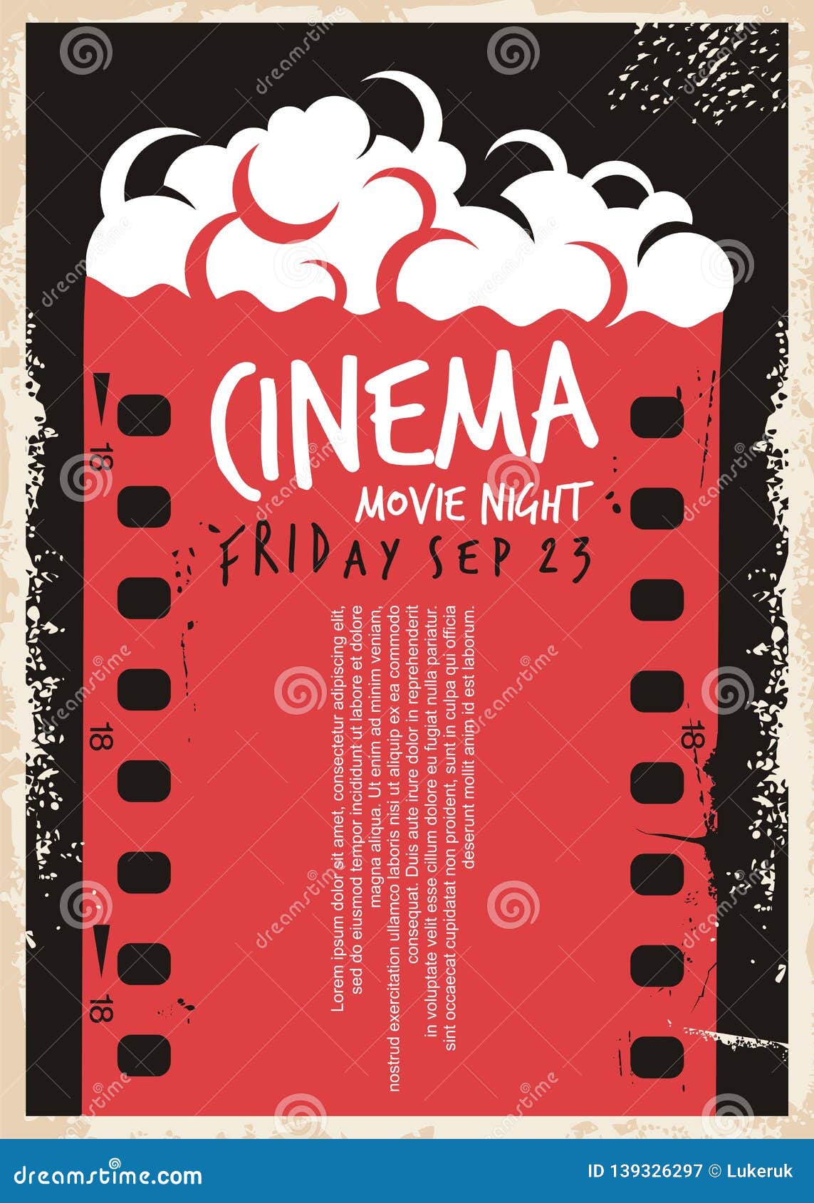 Vintage Movie Poster Background
