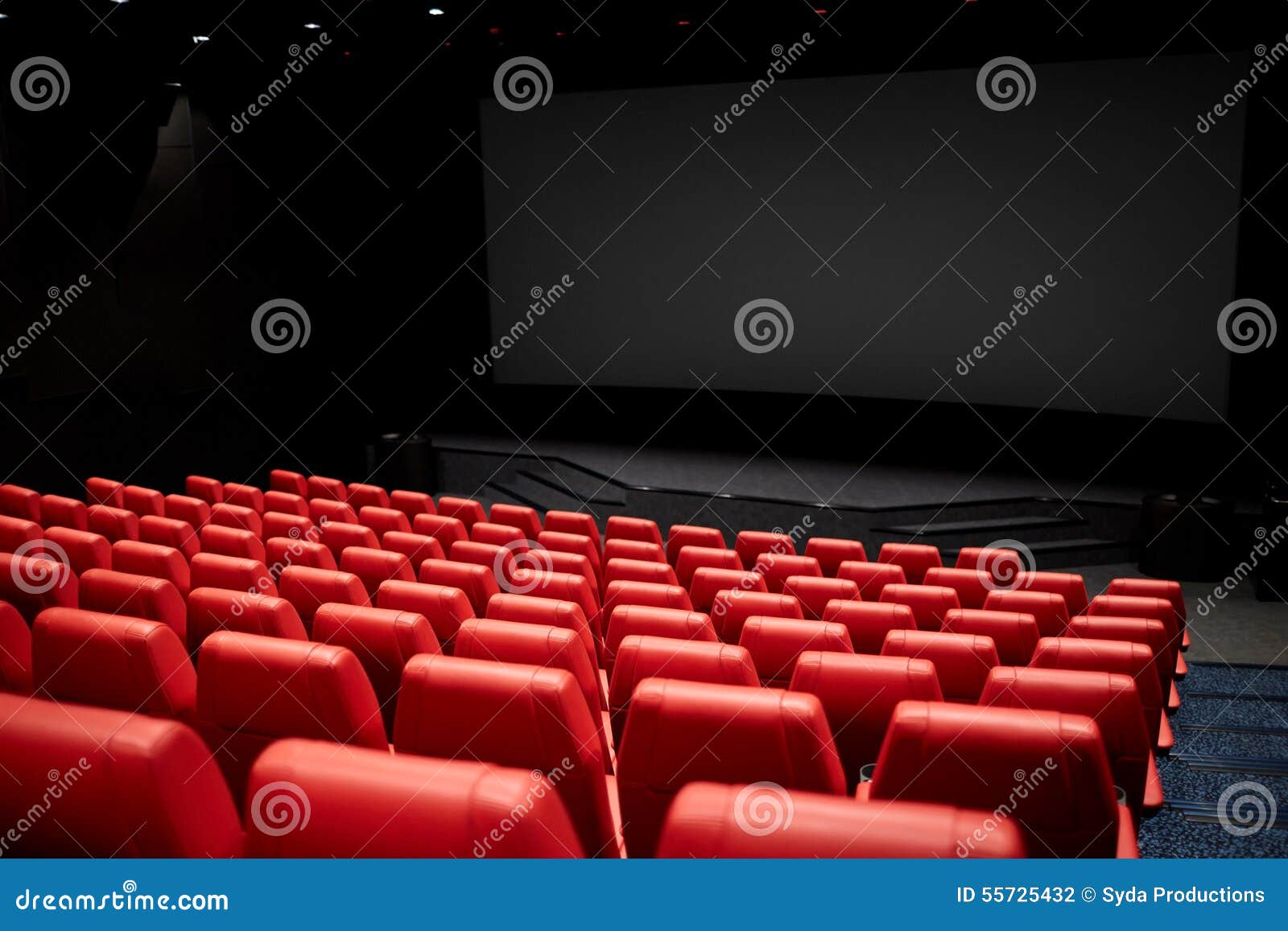 Cinema Ou Auditório Vazio Do Cinema Foto de Stock - Imagem de assentos, filme: 55725432