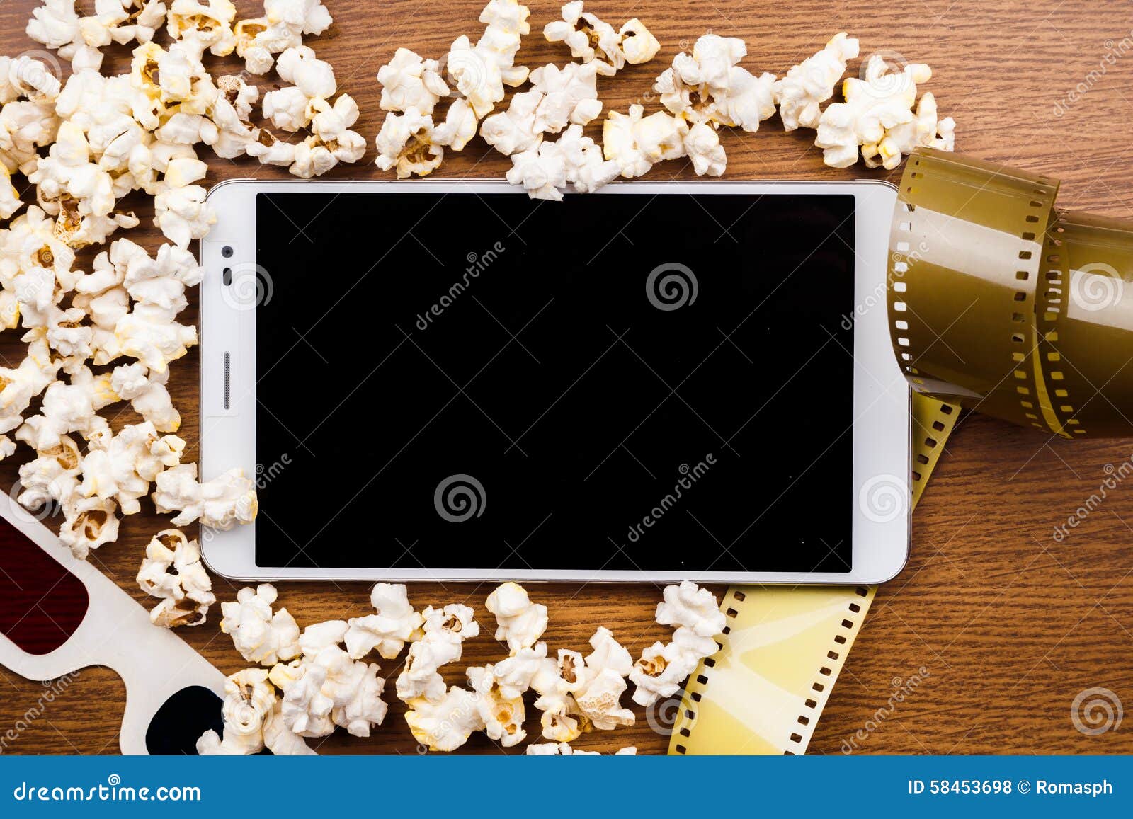 Cinema pc stock photo. Image of advertising, entertainment - 58453698