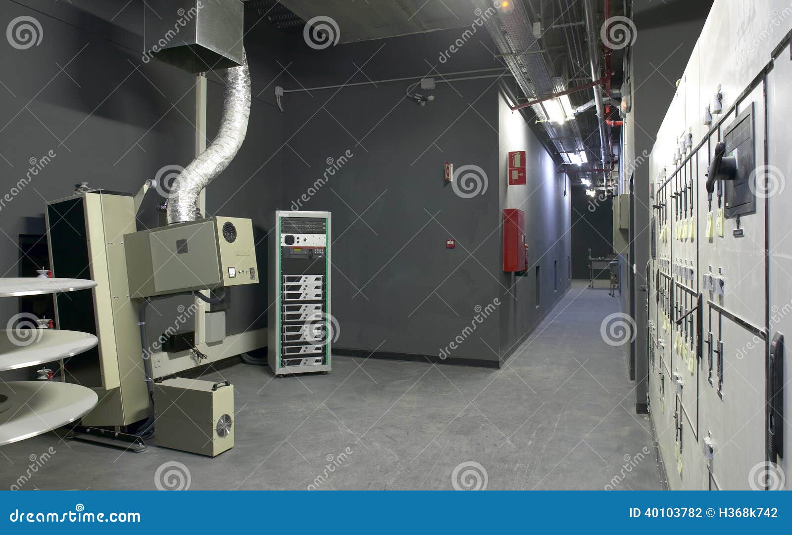 Cinema Projection Room with Equipment. Stock Photo - Image of equipment ...