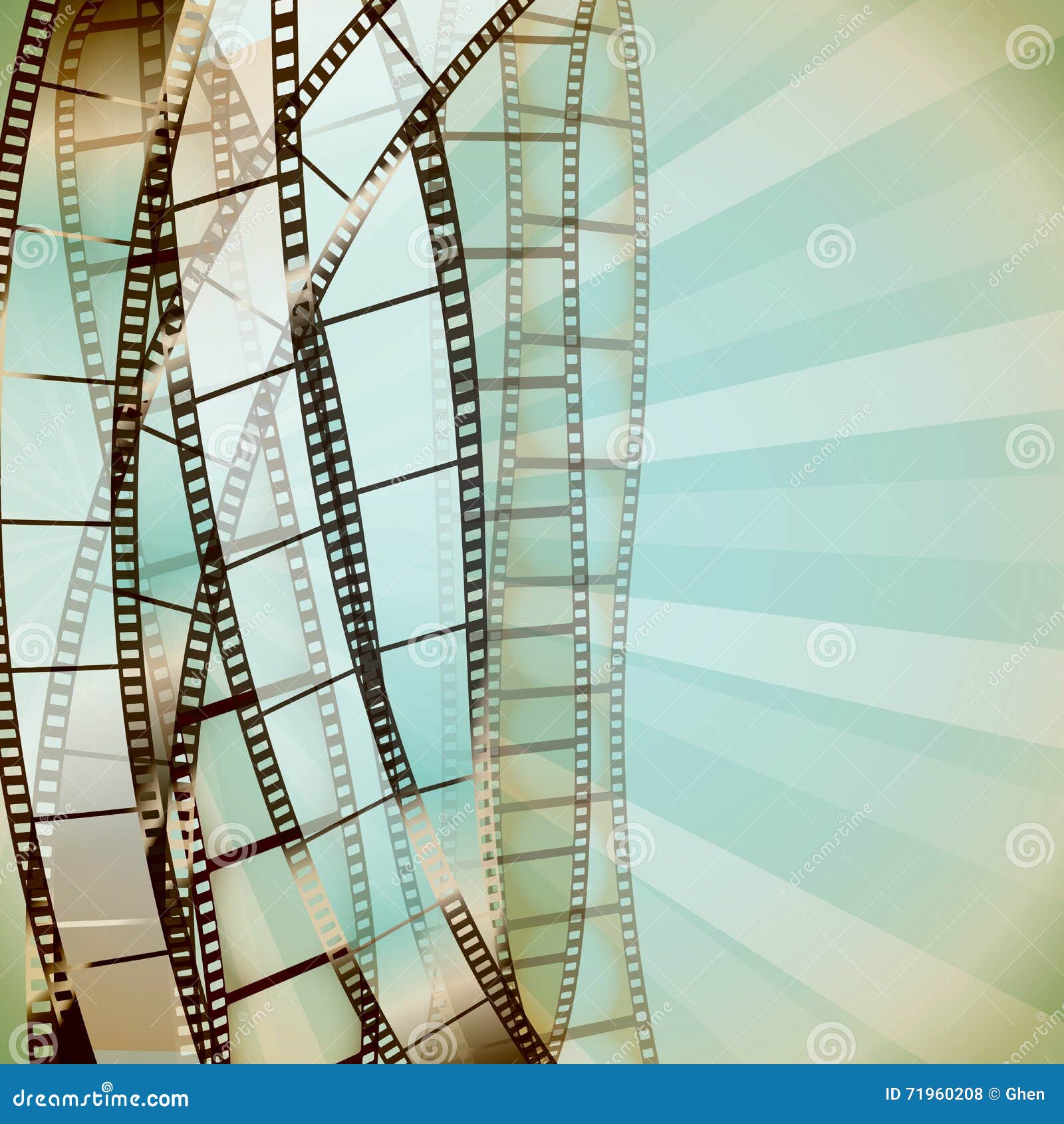 Cinema retro background stock vector. Illustration of film - 71960208