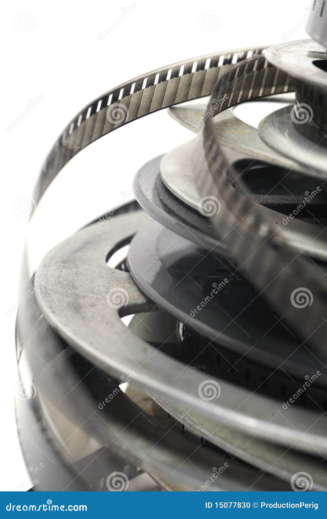 Cinema roll film stock photo. Image of retro, white, entertainment ...