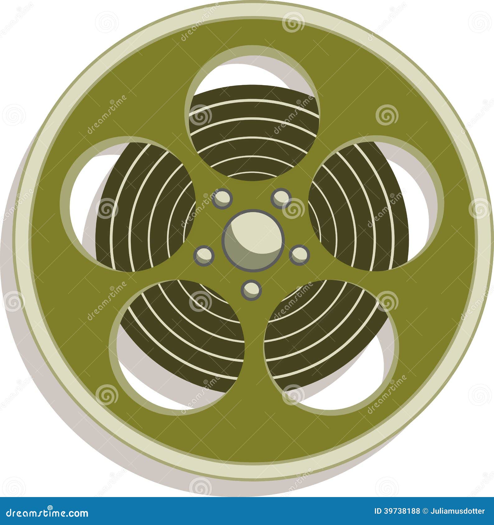 Cinema roll stock vector. Illustration of roll, kinema - 39738188